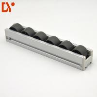 China Industrial Black PP Plastic Wheel Fluent strip Pallet Roller Track Part Flow Rail Pallet Roller Track for sale