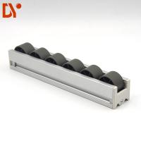 China 40*33 Industrial Aluminium Roller Track PP Wheels Placon For Warehouse FIFO Sliding Shelf for sale