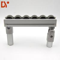 China 40*33 Industrial Aluminium Roller Track PP Wheels Placon For Warehouse FIFO Sliding Shelf for sale