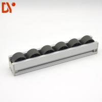 China 40*33 Industrial Aluminium Roller Track PP Wheels Placon For Warehouse FIFO Sliding Shelf for sale