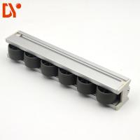 China 40*33 Industrial Aluminium Roller Track PP Wheels Placon For Warehouse FIFO Sliding Shelf for sale