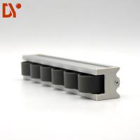 China 40*33 Industrial Aluminium Roller Track PP Wheels Placon For Warehouse FIFO Sliding Shelf for sale