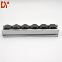 China 40*33 Industrial Aluminium Roller Track PP Wheels Placon For Warehouse FIFO Sliding Shelf for sale