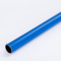 China OD28mm Light Blue Coated PE Lean Pipe Composite Tube for Rack System Wall for sale