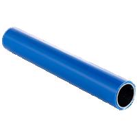 China OD28mm Light Blue Coated PE Lean Pipe Composite Tube for Rack System Wall for sale
