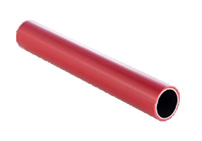 China OD28mm Plastic Red Coated Tube for Shelf, Tube Workbench, Industrial Trolley Stainless Steel Lean Pipe for sale