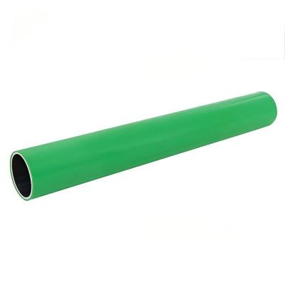 China Lean Pipe Work Table Turnover Trolley Cable Hanger 28mm Warehouse Support Wire Rod Round Green Pipe for sale