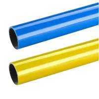 China 28MM PE / ABS Coated Steel Lean Pipe ESD For Workbench Flow Rack for sale