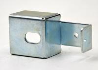 China Cold Rolled Sheet Metal Joints Steel Mounting Joint Bracket Blue White Color for sale