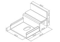 China Galvanized Roller Track Hardware Connector Roller Track Metal Joint ISO9001 for sale