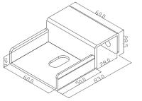 China End Joint Roller Track Hardware Cold Rolled Steel Material Galvanized Surface Treatment for sale