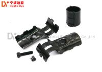 China Pipe Joint System Lean Tube Connector Fasten Style Anti - Rust Black Color for sale