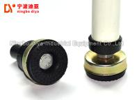 China 20 - 95 Shore A Hardness Anti Skid Rubber Feet Black Color Adjustable For Pipe for sale
