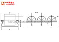 China PE / ABS Wheel Industrial Placon Roller Track 4000mm Length For Gravity Flow Rail for sale