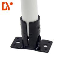 China Fasten Style Lean Tube Connector Iron And Metal Material Black Color CE for sale