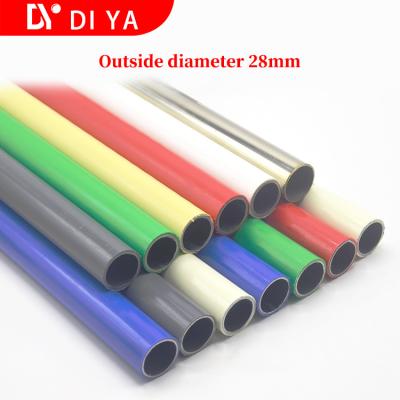 China Flexible Coated Steel Lean Tube Pipe For Assemble Workshop Storage Shelves for sale