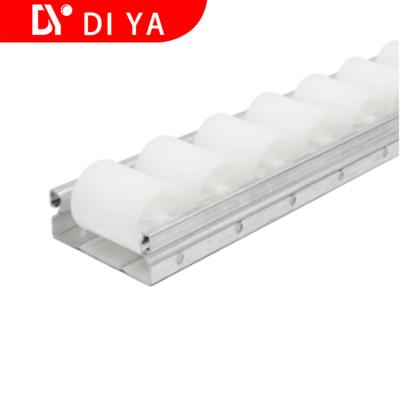 China Antistatic Plastic Roller Track For Warehouse Storage Fluent strip Line And Track System for sale