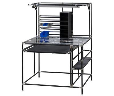 China Assembly Coated Lean Pipe Aluminium Profile Workbench For Workshop for sale