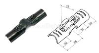 China HJ-4 Electrophoresis 180 Degree Joint Both Ends For Lean Tube Connection for sale