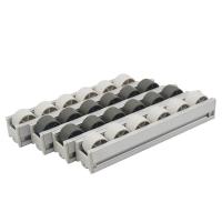 China Aluminum Alloy Frame Roller Track Hardware With Plastic Roller Wheel 4 Meter for sale
