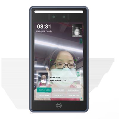 China 8 Inch Android 7.1 Face Recognition Terminal with Health Monitoring SDK OEM Multi Language for sale