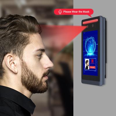 China Linux 5 Inch Facial Recognition Door Entry Access Control Biometric Time Attendance Machine 10000 Face Capacity for sale