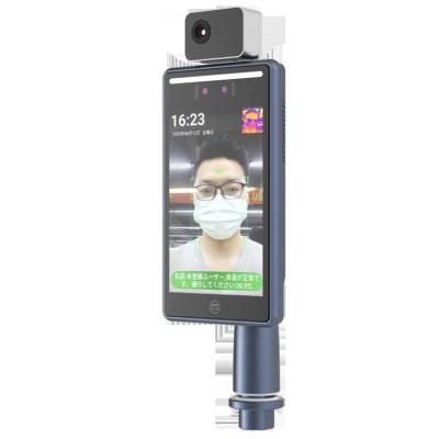 China 8 Inch Outdoor Face Recognition Temperature Scanner with Doorbell and Access Control for sale