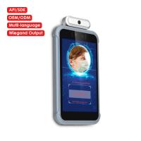 China Temperature Measurement Face Recognition Terminal Desktop type For Gate Building for sale