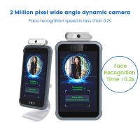 China 8 Inch Face Recognition Terminal with RK3399 CPU and Temperature Sensor 2MP for sale