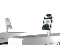 China Turnstile Gate Face Recognition Terminal 0.5-1.5m for Temperature Measurement for sale