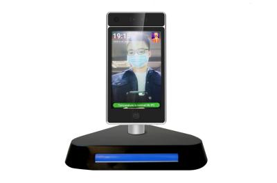 China 10.1 Inch Thermal Face Recognition Terminal 0.3m-2m Distance Temperature Display Android 7.1 for sale