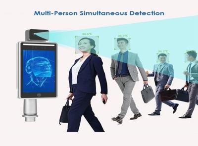 China All In One Face Recognition Temperature Measurement Terminal Body Temperature Kiosk IP67 for sale
