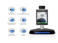 China Face Recognition Access Control Terminal with Thermal Body Temperature Scanner 8 Inch LCD Android 7.1 for sale