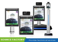 China Temperature Measurement Face Recognition Terminal Door Access 2G RAM + 16G ROM Memory for sale