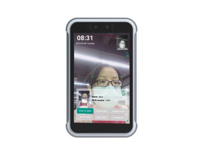 China 8 inch Face Recognition Time Attendance System , 0.3m-2m Door Lock Access Control System for sale