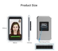 China 8.0'' IPS Biometric Face Recognition Time Attendance / Rfid Door Smart Access Control System for sale