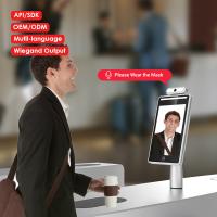 China RK3399 Employee Temperature Scanning Kiosk With Facial Recognition for sale