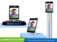 China 10 Inch Facial Recognition Devices , 0.5-1.5m Temperature Measurement Access Control for sale