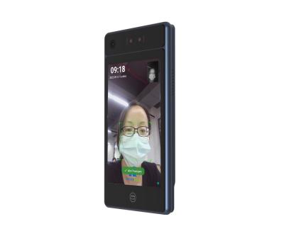 China Silver Big Screen AI Facial Recognition Time Attendance System 10.1