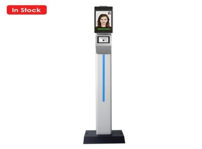 China 10.1 Inch Facial Recognition Temperature Kiosk 0.5-1.5m Access Control Attendance System Android 7.1 for sale
