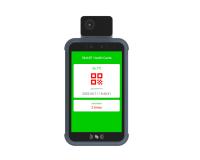 China 8 Inch Face Recognition Smart Door Lock with Temperature Detection and QR Code Access for sale