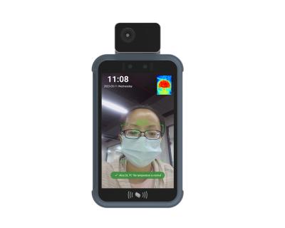 China 8 Inch Face Recognition Terminal with Body Temperature Detection Android 11 2GB RAM 16GB Storage for sale