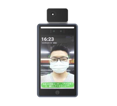 China 0.5-2m Face Recognition Temperature System with Hikvision Module 8 Inch Touch Screen Android 7.1 for sale