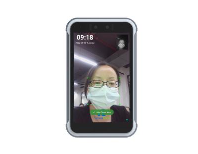 China 8 Inch AI Face Recognition Access Control System with Card Reader 5W Face Database for sale