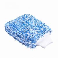 China Cyclone Microfiber Car Wash Gloves And Mitts Waterproof 18x28cm Lint Free Machine Washable for sale