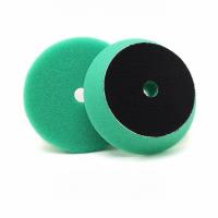 China Beveled Edge Foam Polishing Pad Green Heavy Cutting Polishing Pad For Automotive Detailing for sale