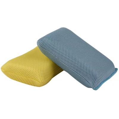 China Sandwich Mesh Exterior Car Washing Sponge Non Scratch Bug And Tar Remover for sale