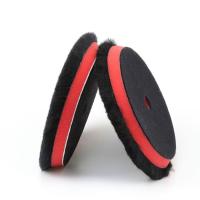 China Medium Cut Beveled Edge Wool Buffing Polishing Pads for automotive paint correction for sale
