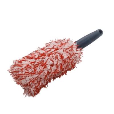 China Replaceable Car Detailing Tools Microfiber Car Wheel Cleaning Brush 30x8cm for sale