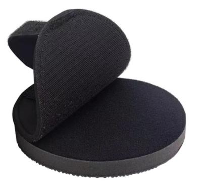 China Round Black Hand Strap Applicator 150mm For Clay Pad for sale